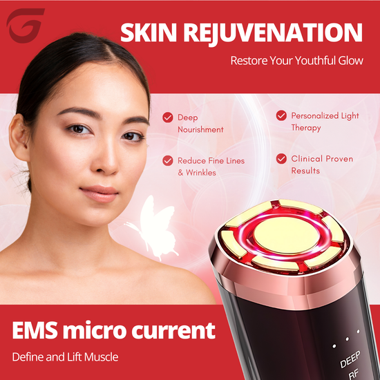 Glowera™ Ultrasonic Diamond Skin Wand - PRO Hair Tie