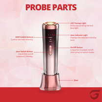 Glowera™ Ultrasonic Diamond Skin Wand - PRO Hair Tie